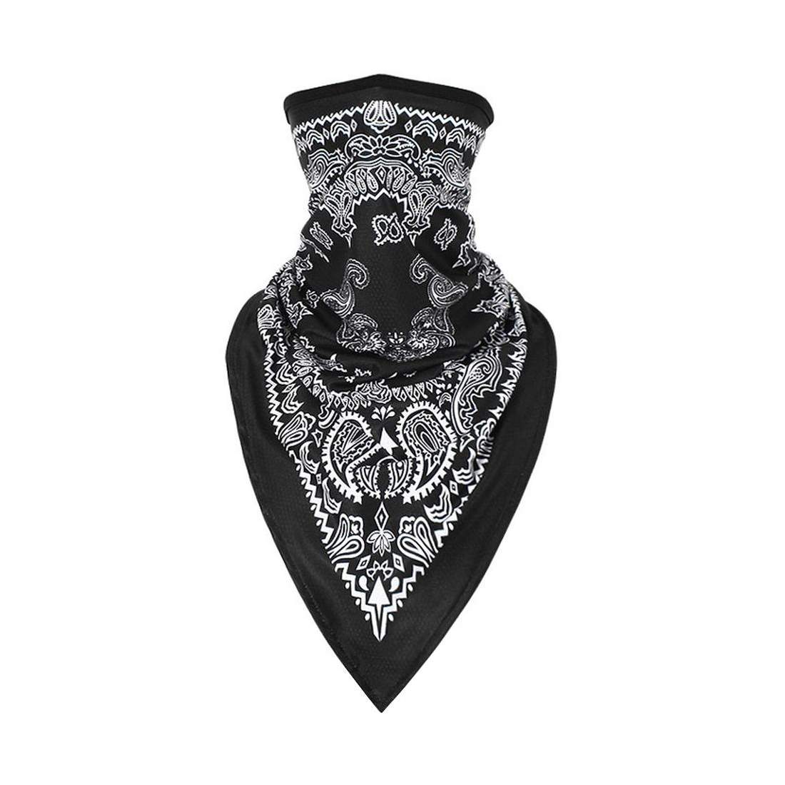 Multifunctional Bandana - Black and White Pattern
