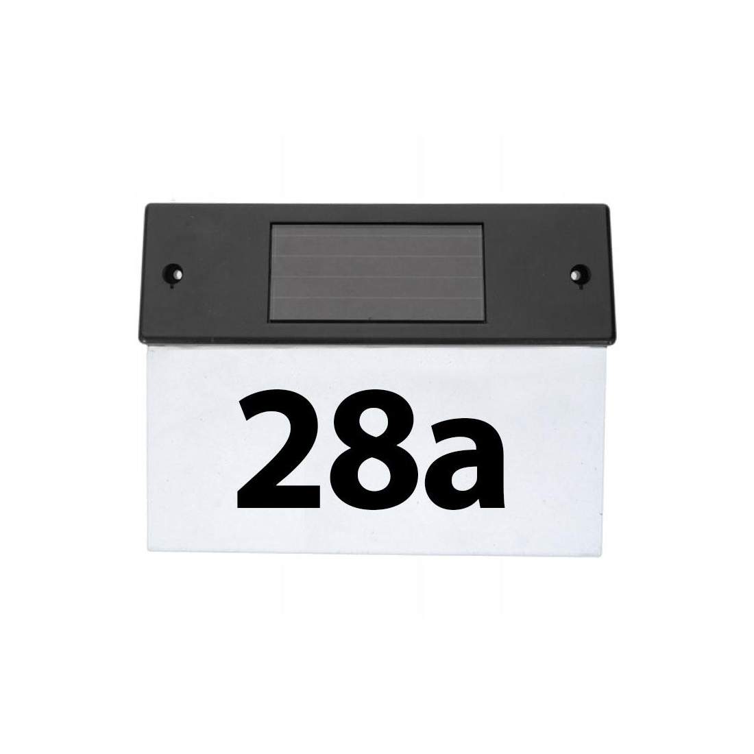Solar powered House number lamp - LED