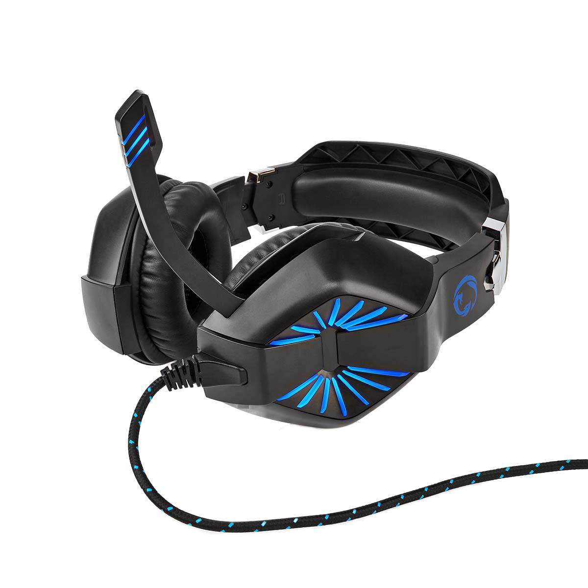 Gaming headset, over-ear-LED lighting