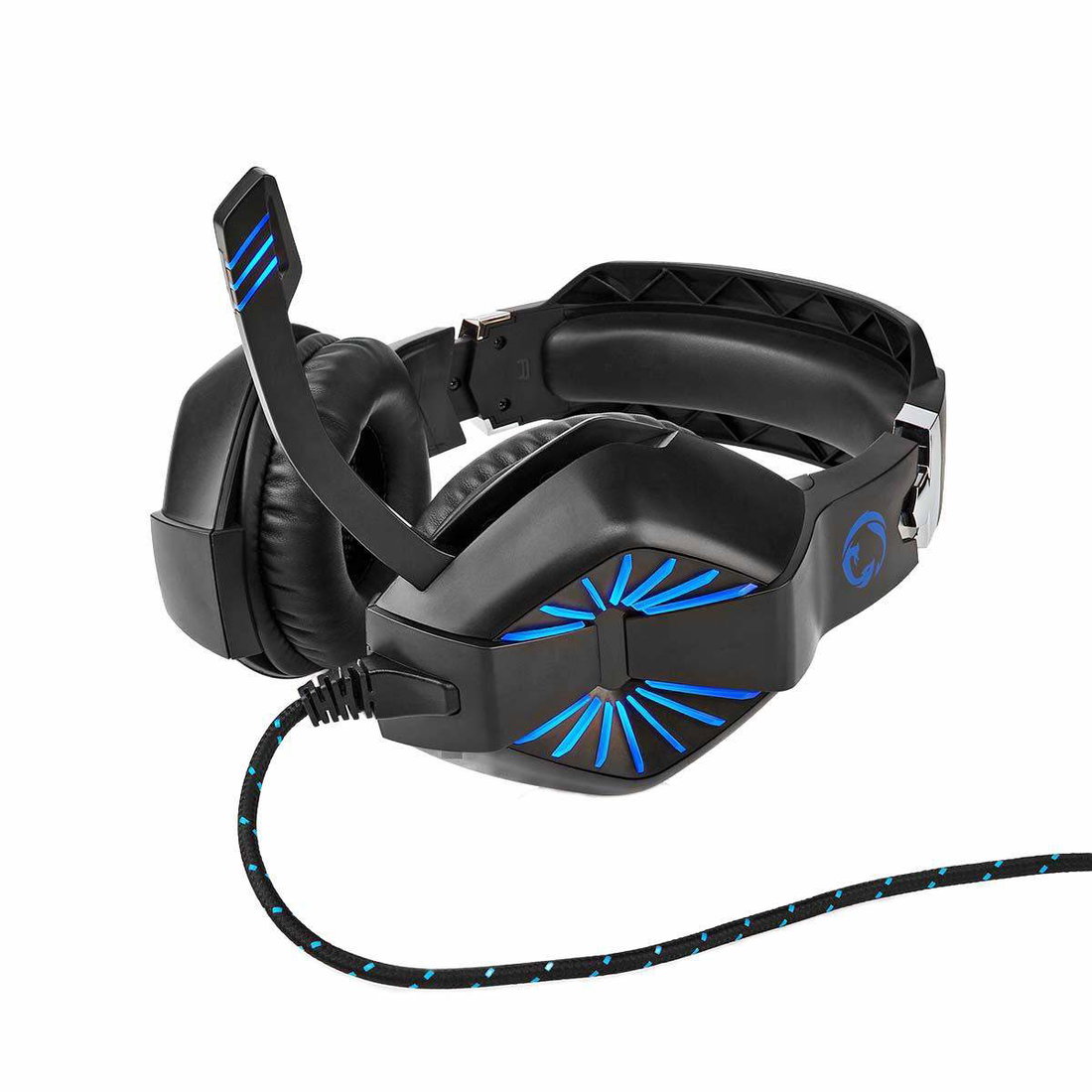 Gaming headset, over-ear-LED lighting
