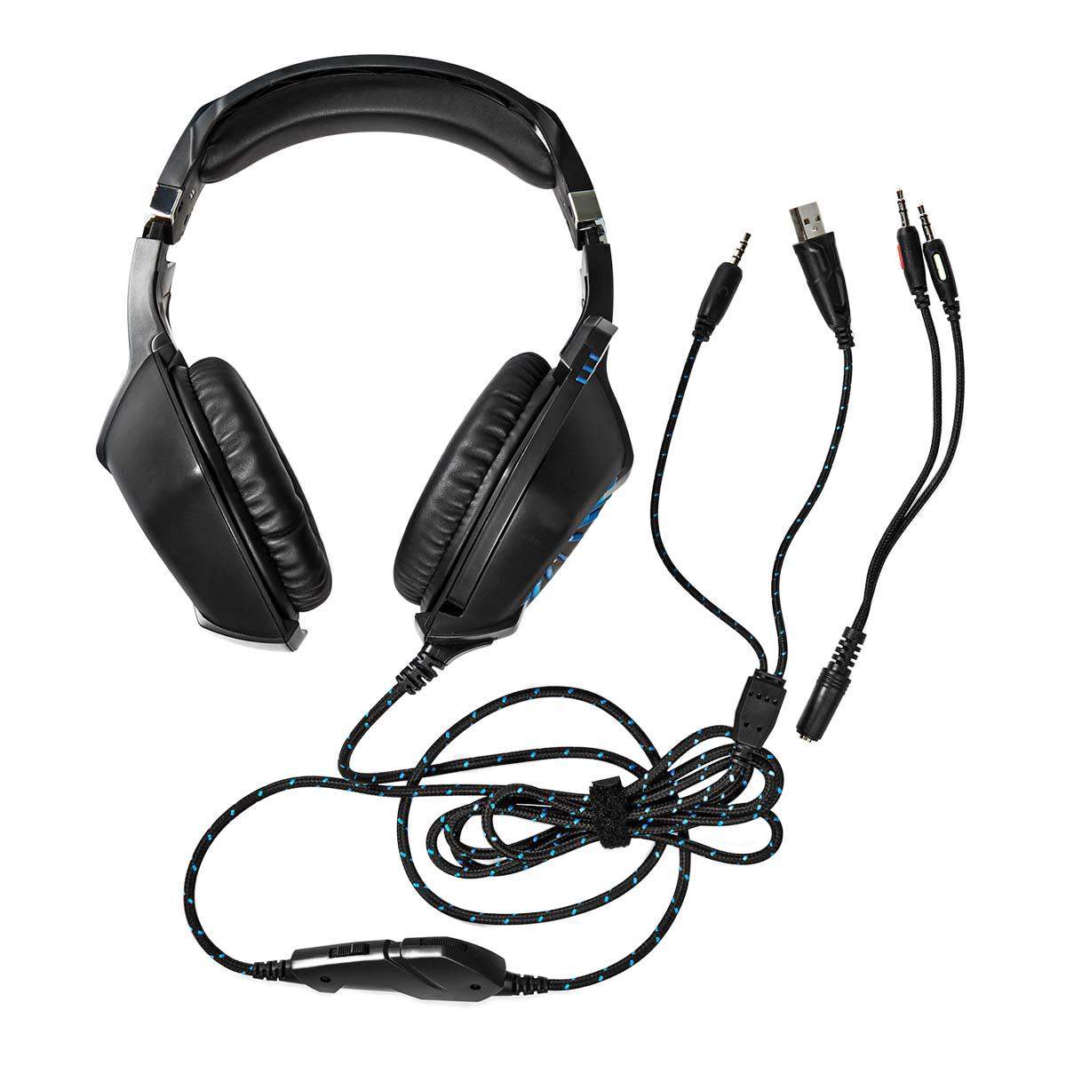 Gaming headset, over-ear-LED lighting