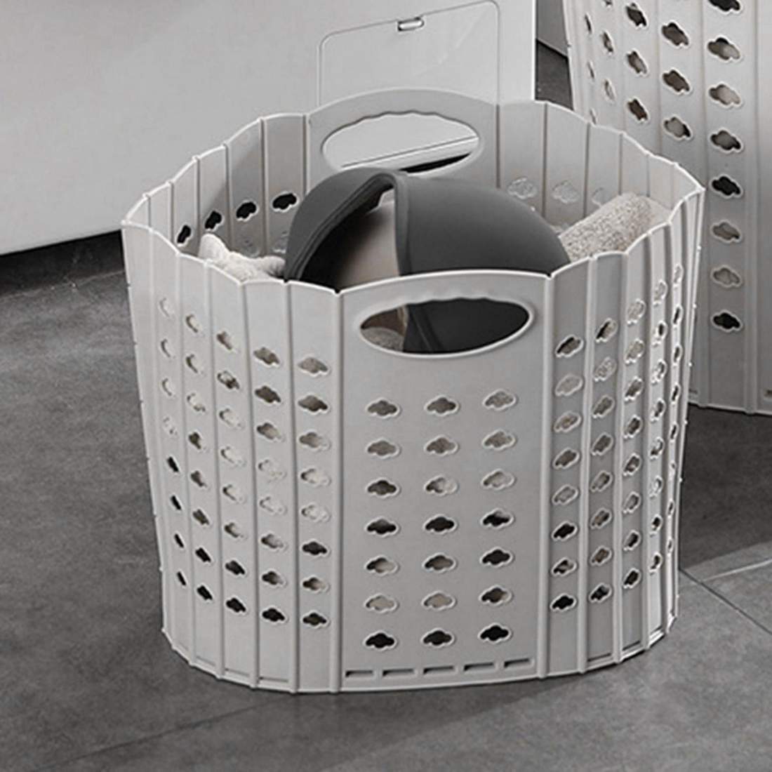 Foldable Storage Basket - Gray | eStore