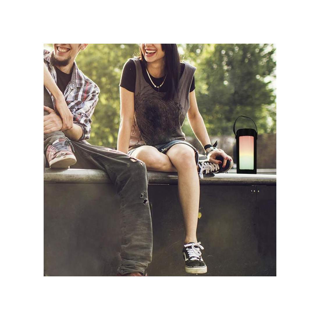 Trådlös Högtalare med LED-belysning