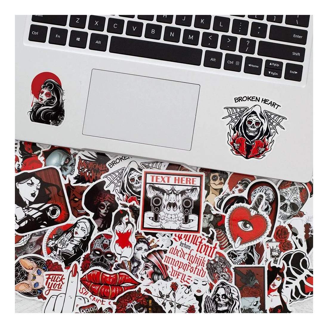 Stickers with gothic motifs - 50 pcs | eStore