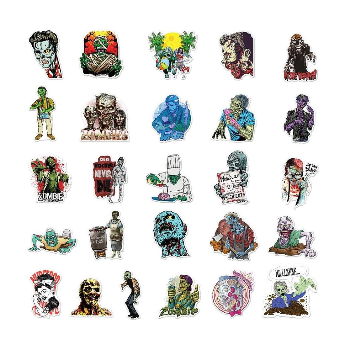 Stickers zombie - 50 pcs | eStore