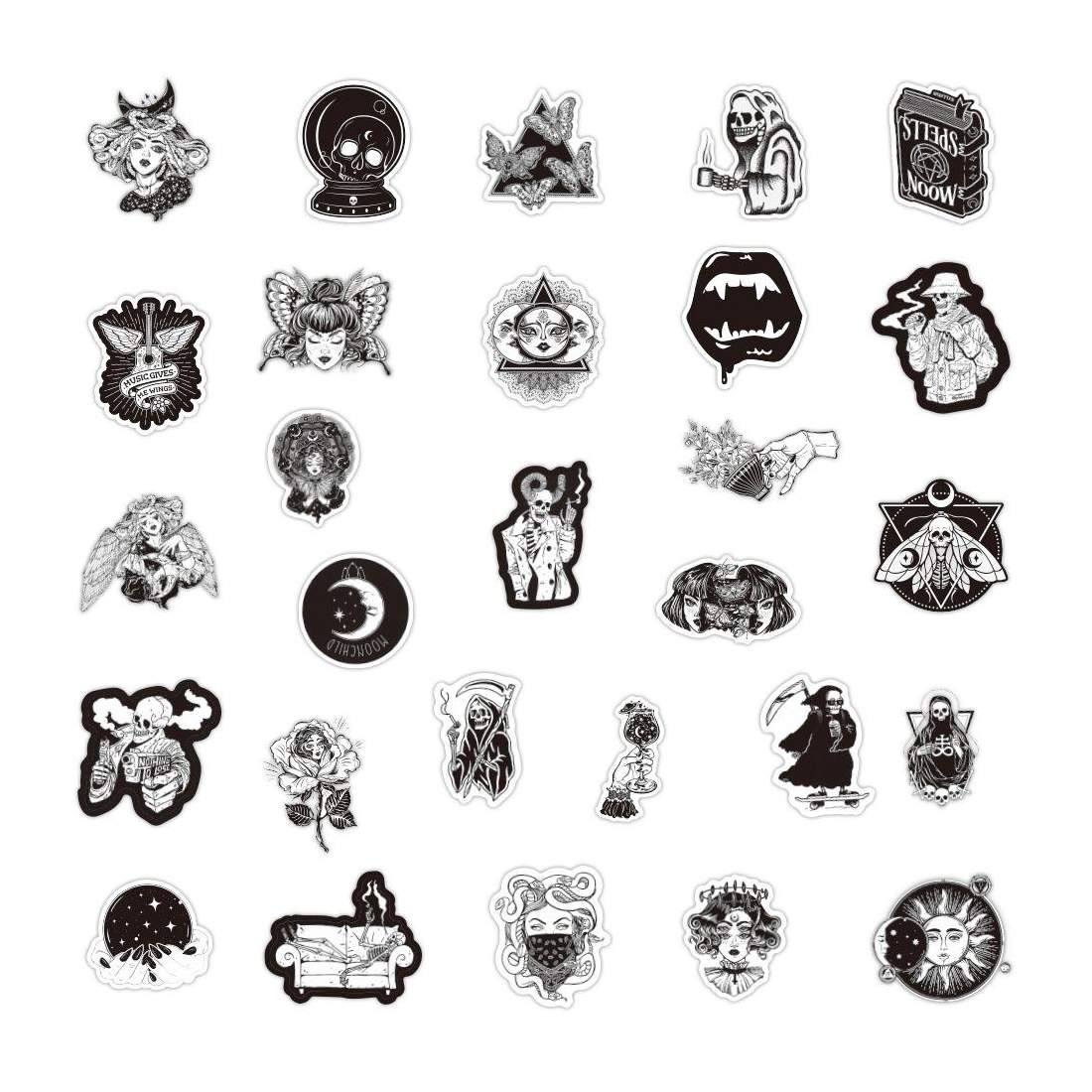 Stickers - Gothic style - 50 pcs | eStore