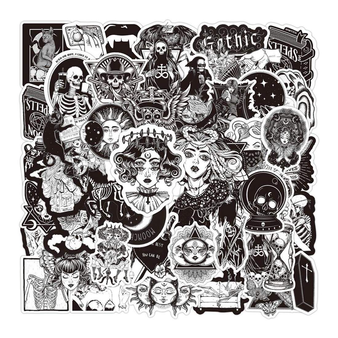 Stickers - Gothic style - 50 pcs | eStore