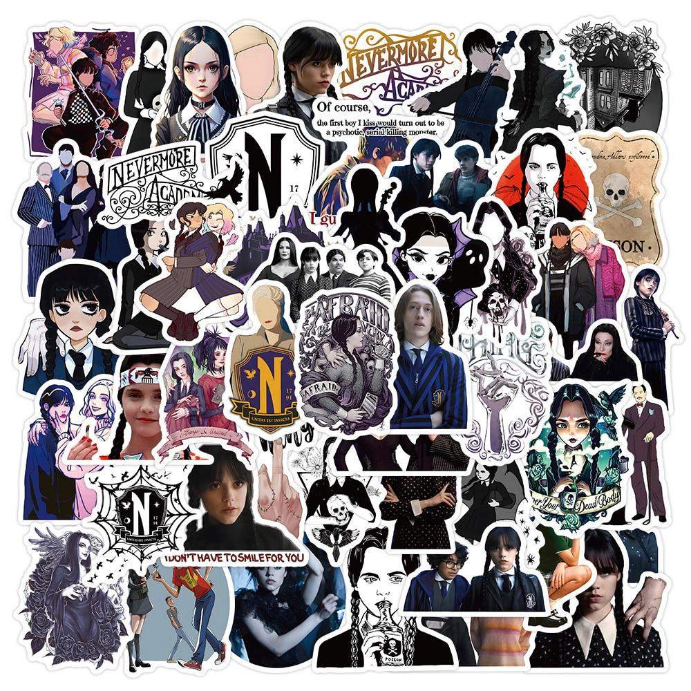 Stickers - TV series Wednesday - 50 pcs