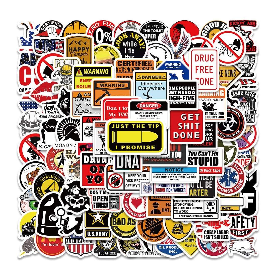 Stickers - humor - fun signs - 98 pcs