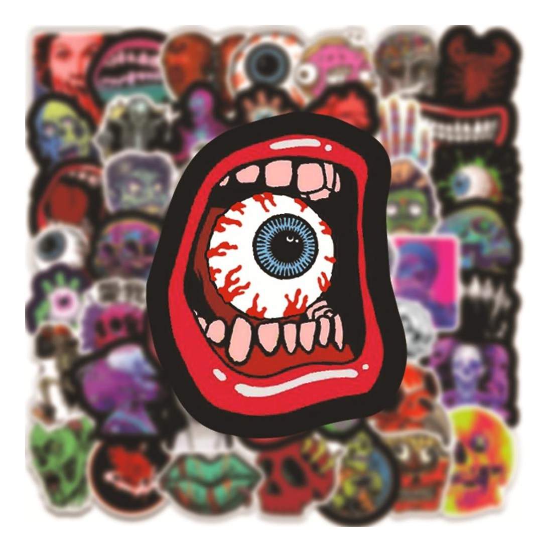Stickers - zombies - 50 pcs