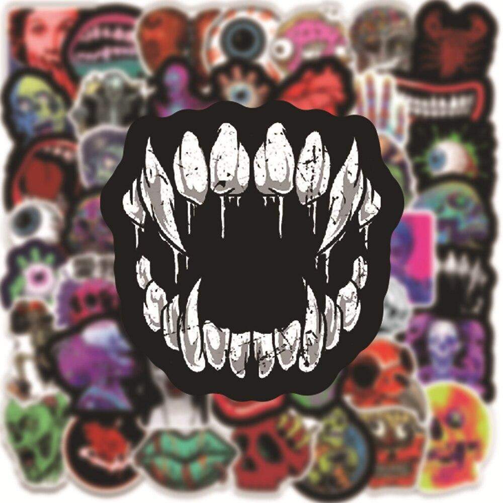 Stickers - zombies - 50 pcs