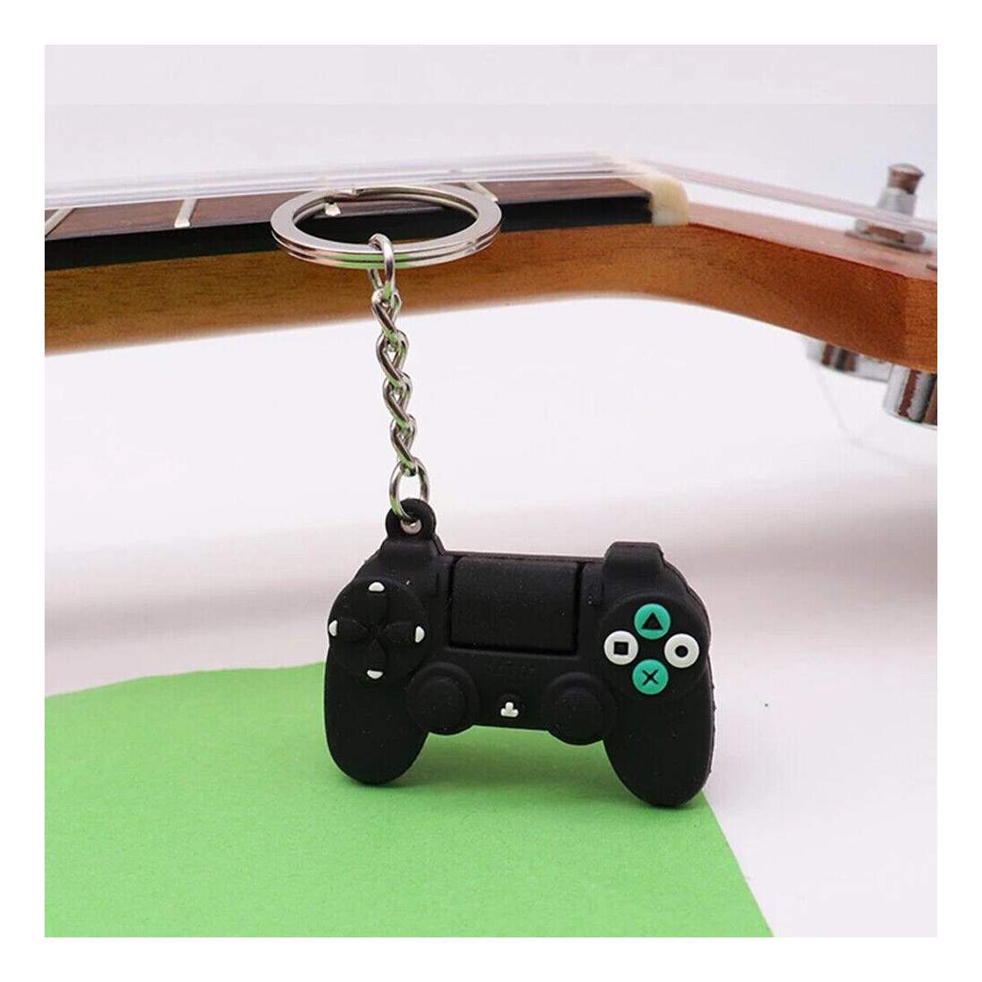 Key ring with video game console