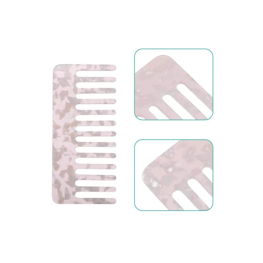 Antistatic comb with marbled pattern