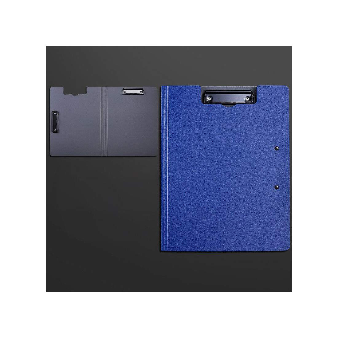 Write plate with double clamps - A4 - blue