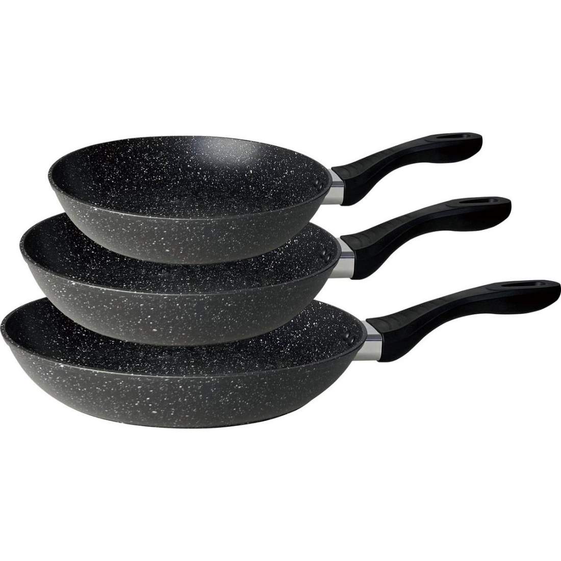 Frying pans - set - 3 pcs