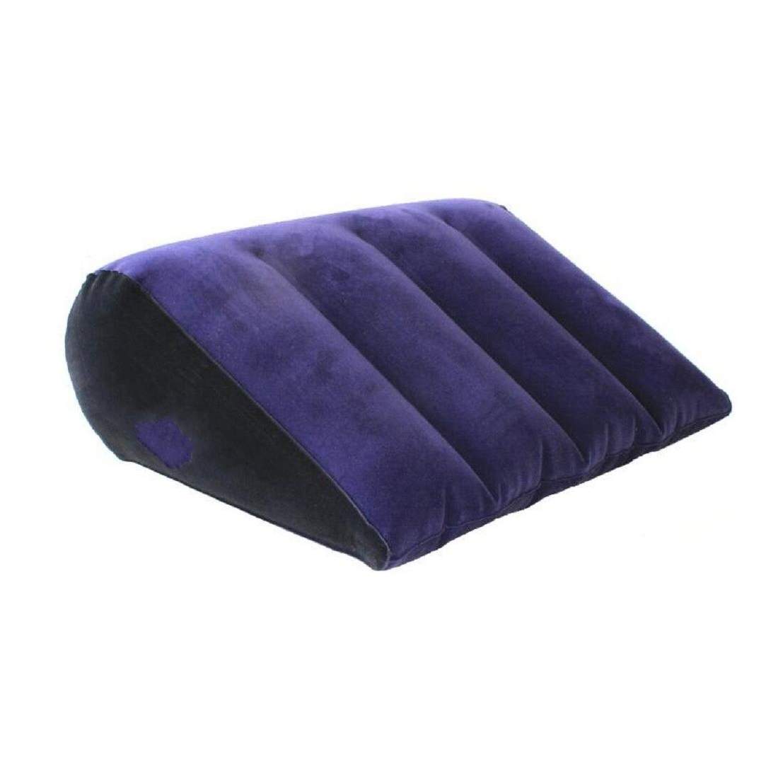 Oppustelig multifunktionel pude - blå