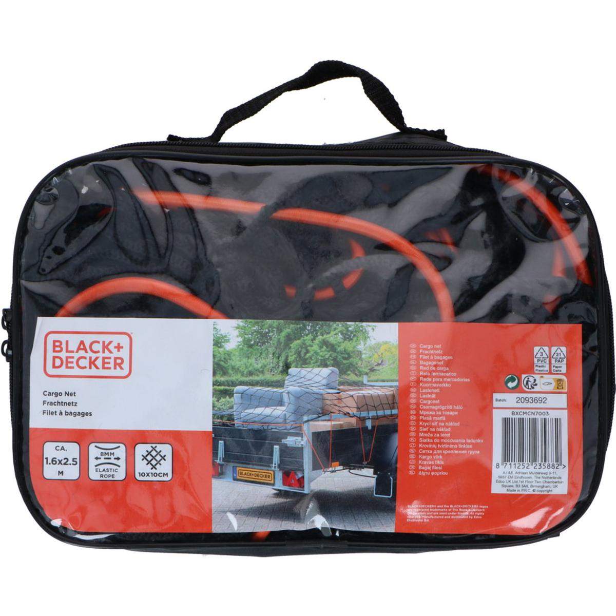 Load net 1.6 x 2.5 m - black