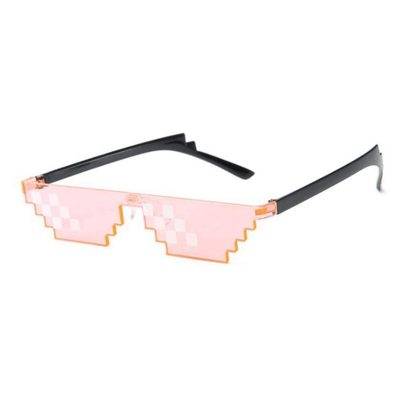 Unique sunglasses - 8 bit pixel - pink