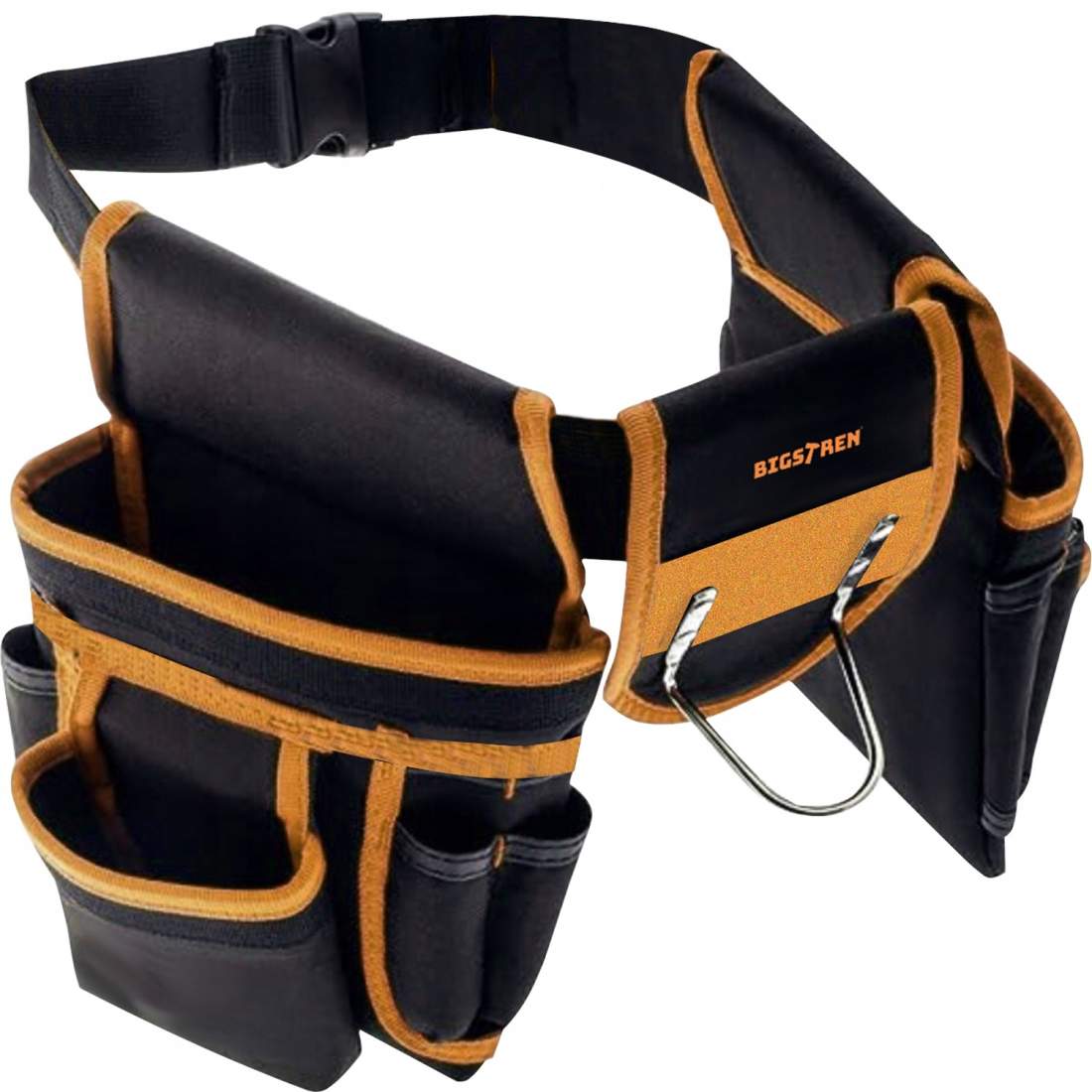 Værktøjsbælte - 22 lommer - sort og gul