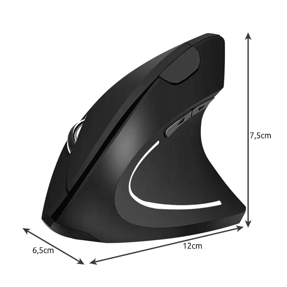 Vertical computer mouse - ergonomic - wireless