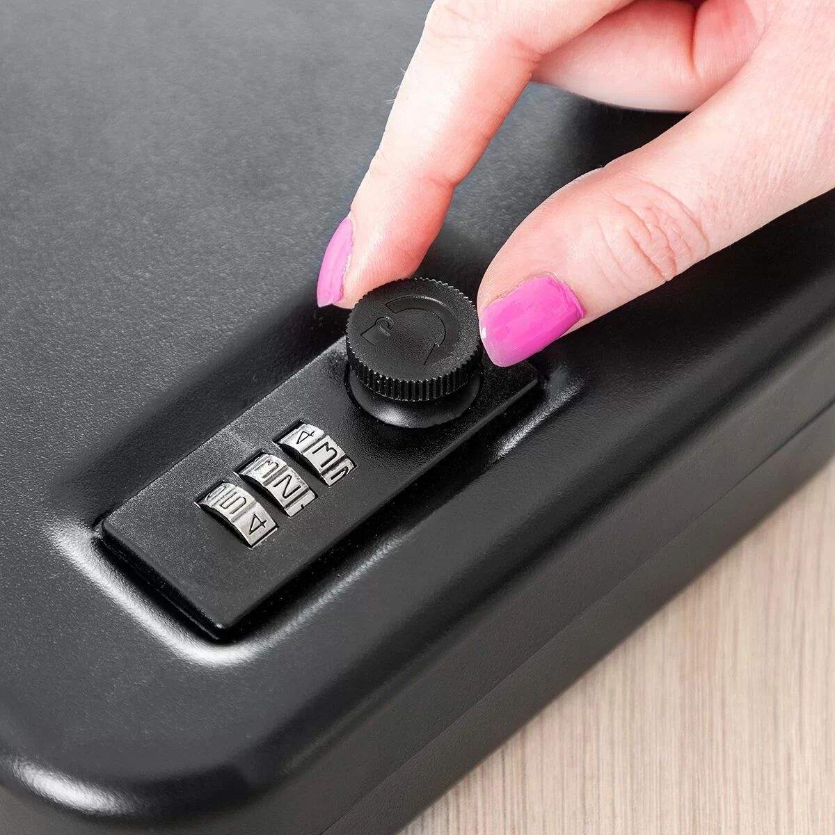 Portable safe - black - iron
