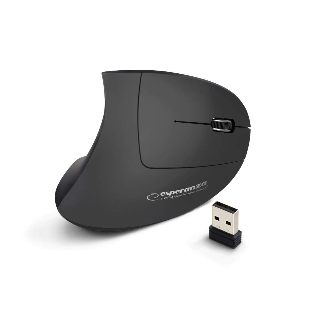 Vertical computer mouse - optical sensor - wireless