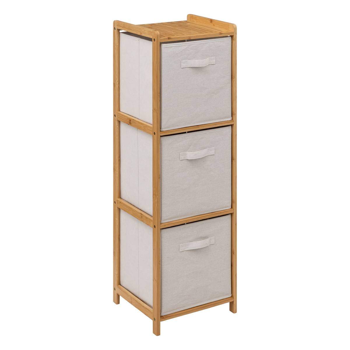Bathroom Storage - 3 Drawers - Bamboo