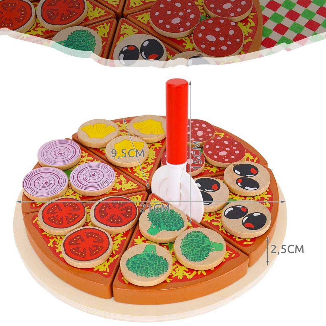 Pizza set with Velcro