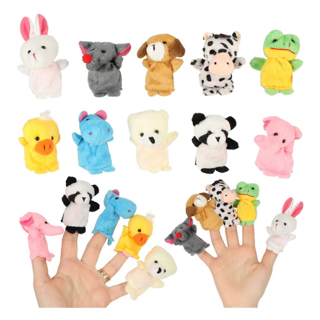 Finger Puppets Animals - Set of 10