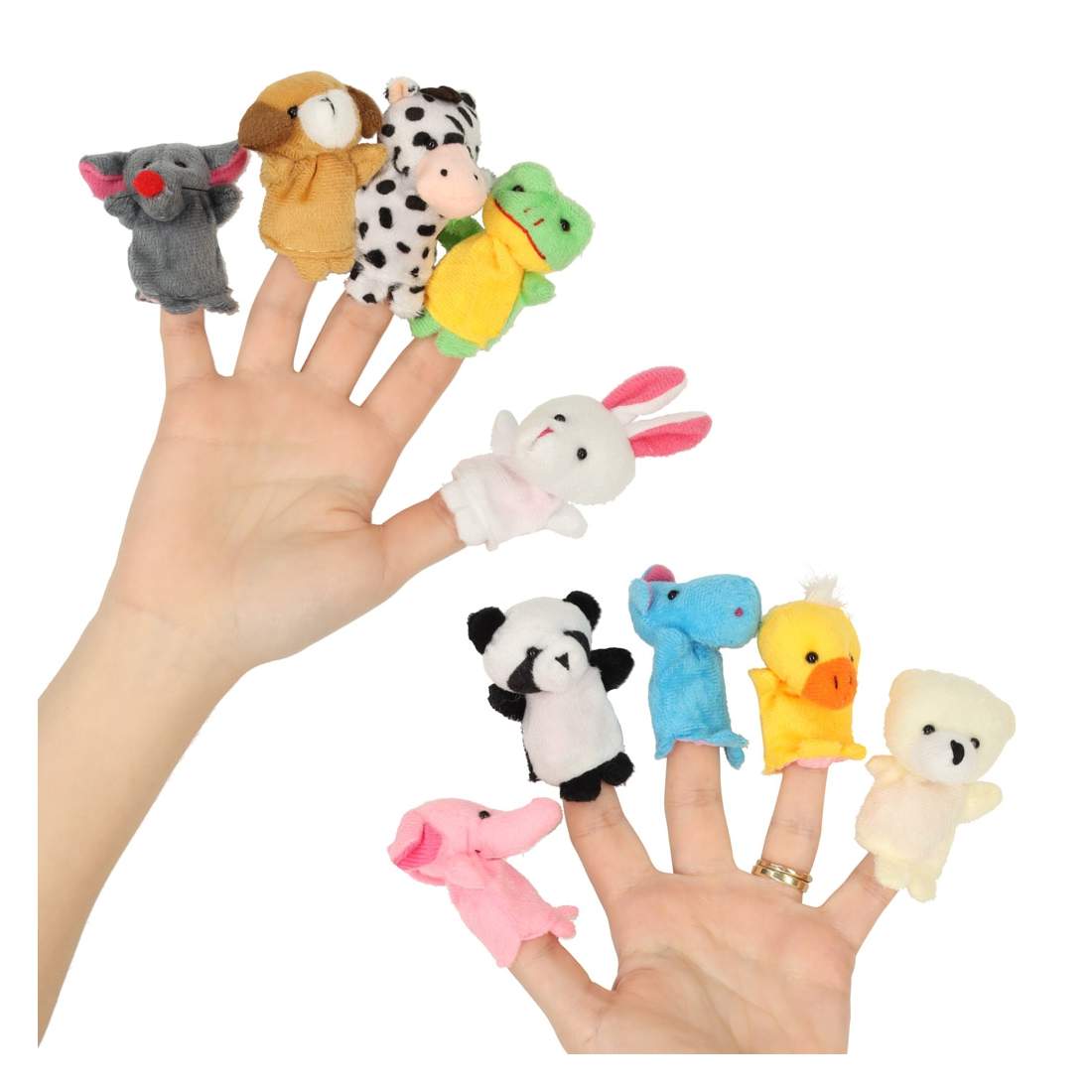 Finger Puppets Animals - Set of 10