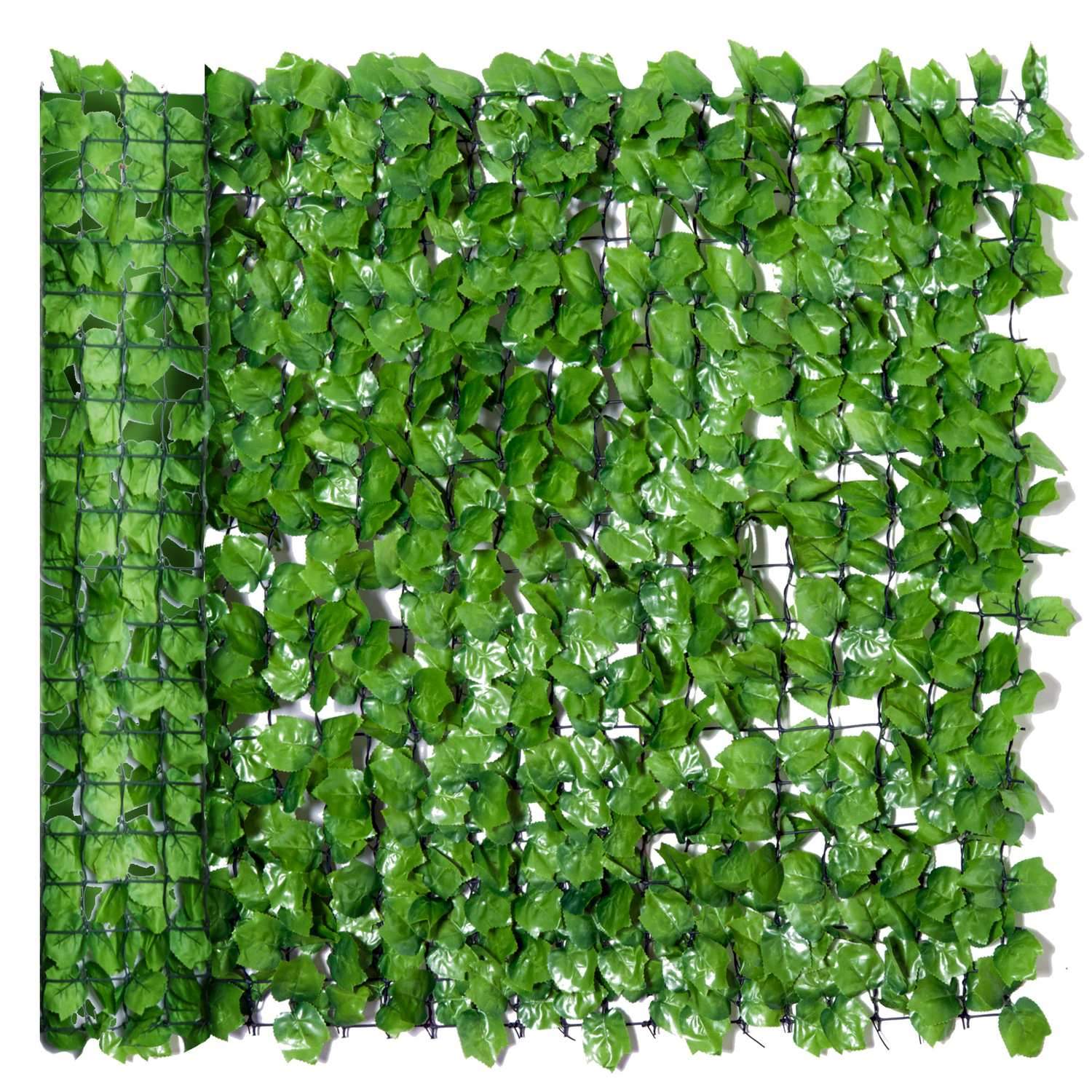 Privacy Hedge Artificial Hedge Balcony Wall Decoration Light Green ...