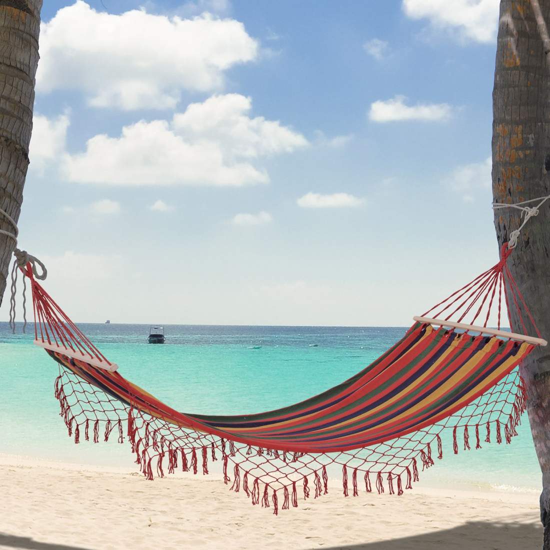 Colorful Pole Hammock 2x1m UV and Weather resistant