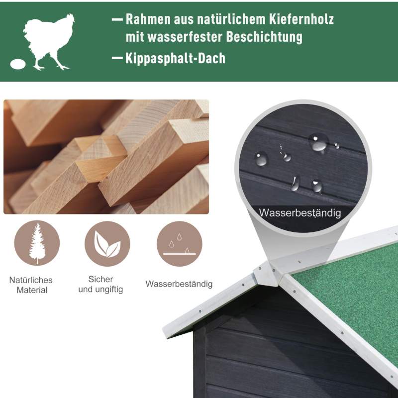 Bantam Chicken Coop Modern Poultry Coop With Nesting Box & Covered ...