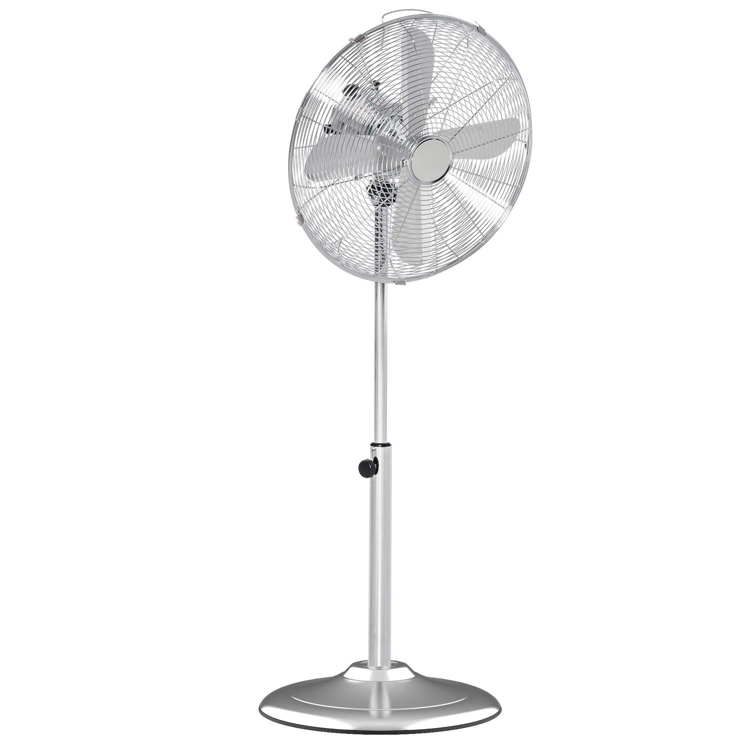 Height adjustable pedestal fan 120cm Silver