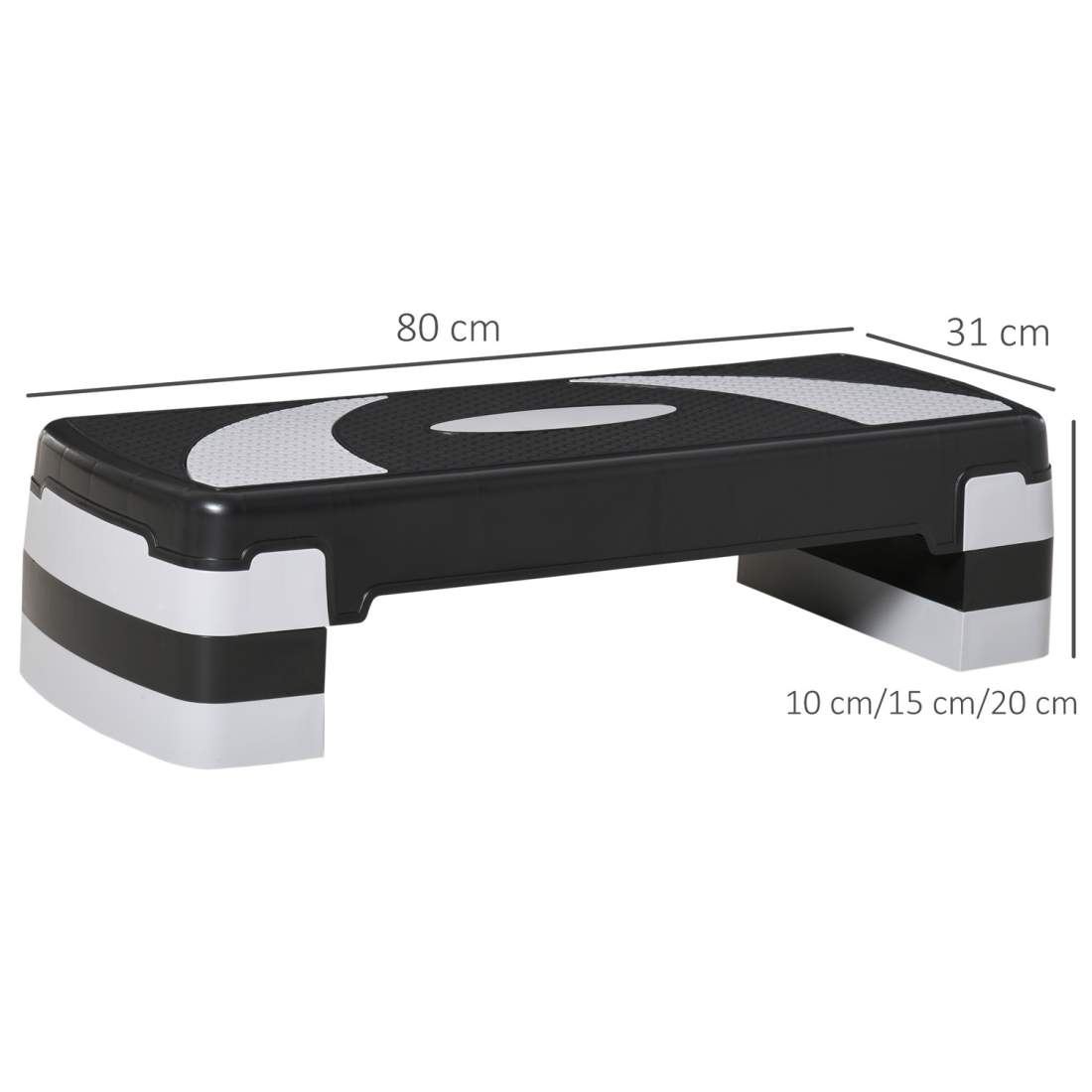 Height adjustable Aerobic Stepper 3 Levels