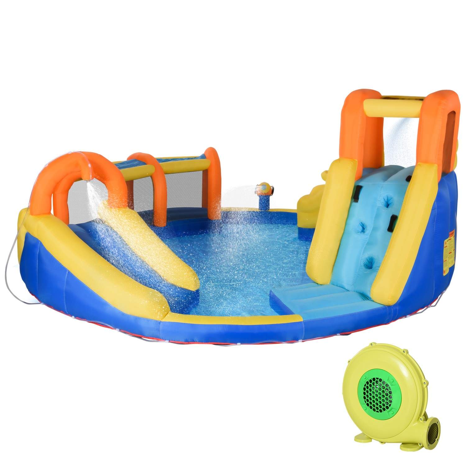 Bouncy Castle Inflatable Blower Water Park Slide Tunnel Basketball Hoop ...