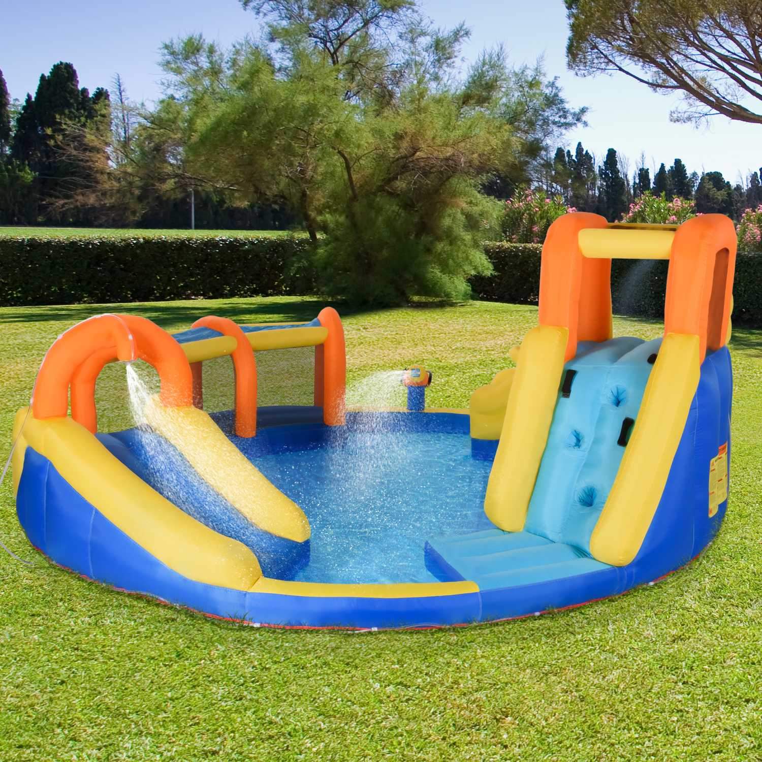 Bouncy Castle Inflatable Blower Water Park Slide Tunnel Basketball Hoop ...