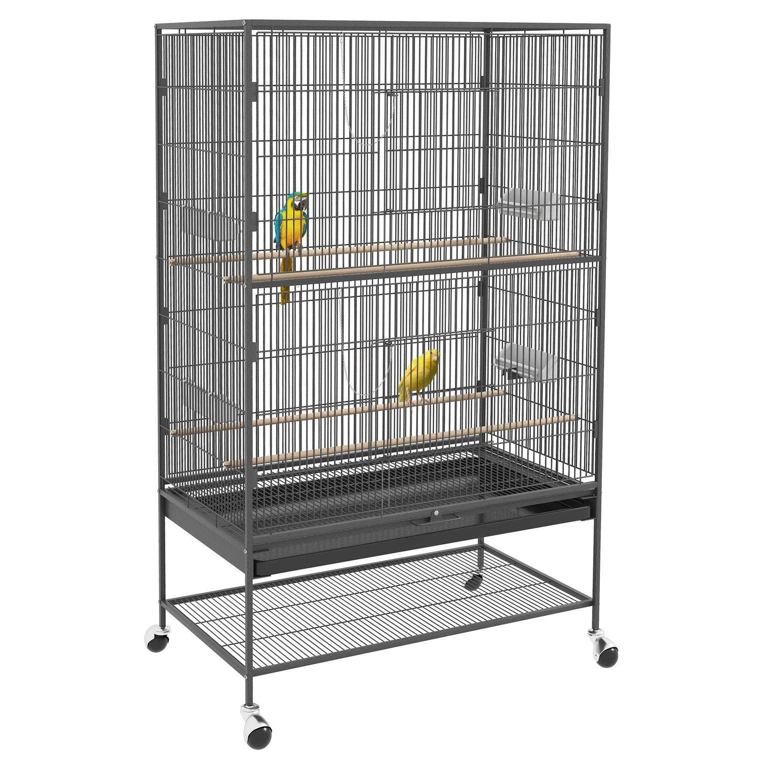 Bird Cage Bird Maker Bird Aviary With Perches, Bird House With Shelf ...