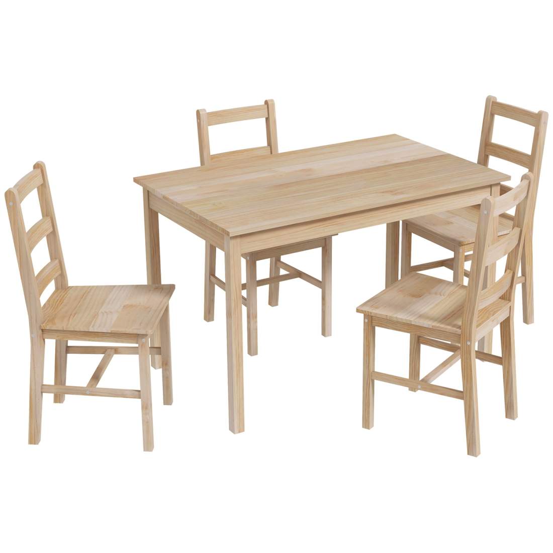 Dining Set 5 Pieces. Dining Table 4 Chairs Dining Room Group Space ...
