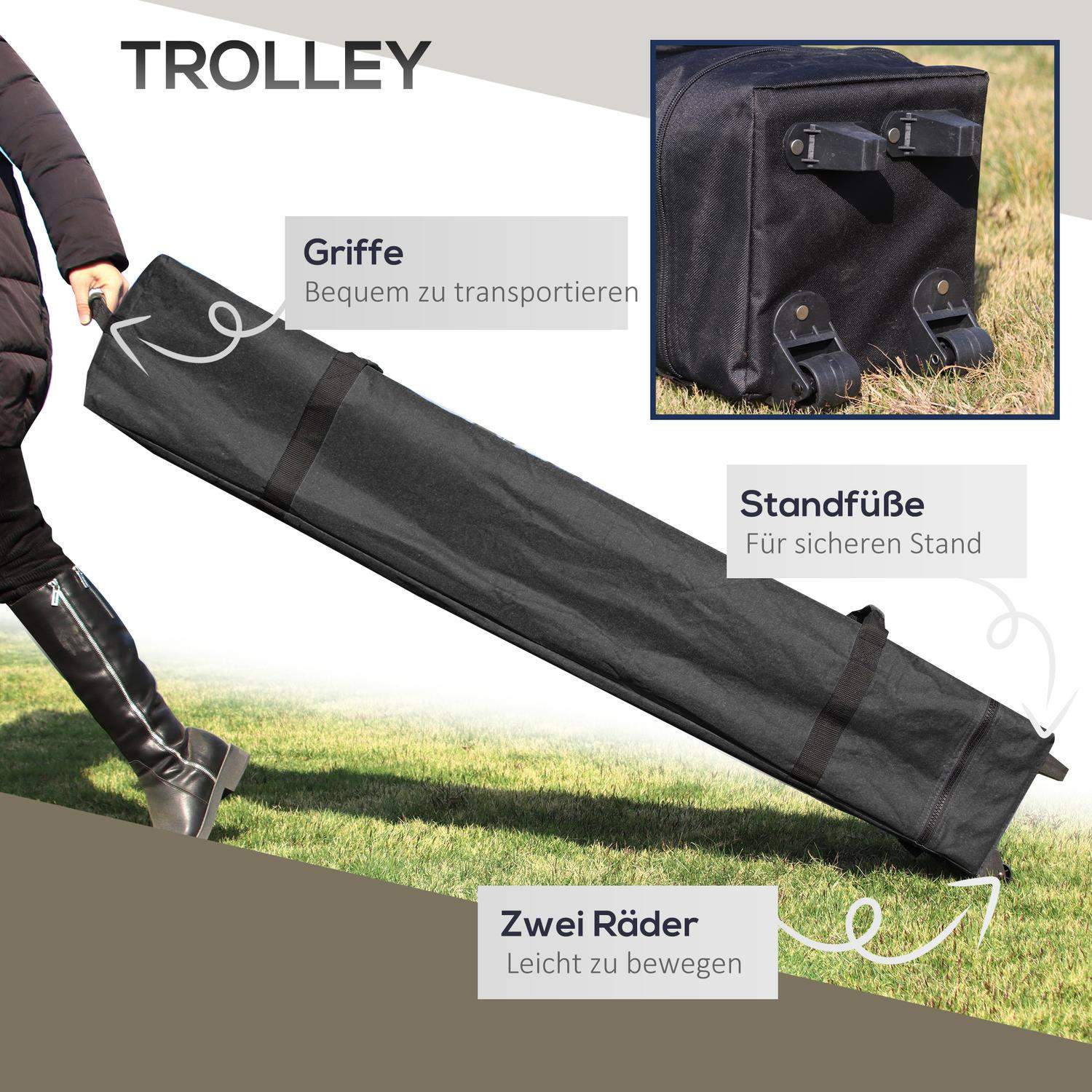 Folding Pavilion 4X4M Pop-Up Garden Pavilion With Uv Protection And ...