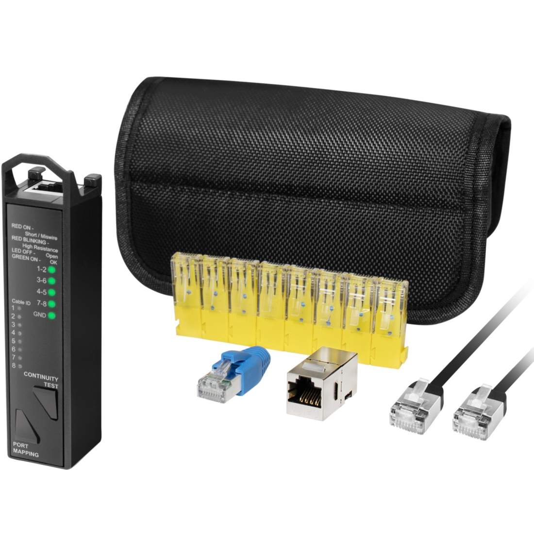 3-in-1 Network Cable Tester and Port Mapping