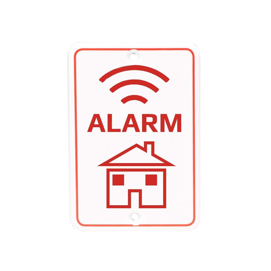 Alarm sign to attach to the wall