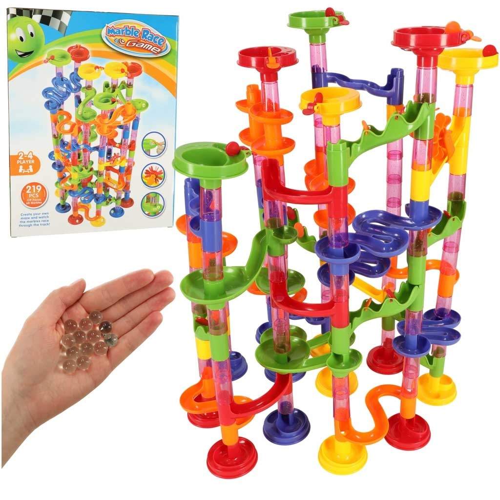 Building set 159 parts with 60 colored balls