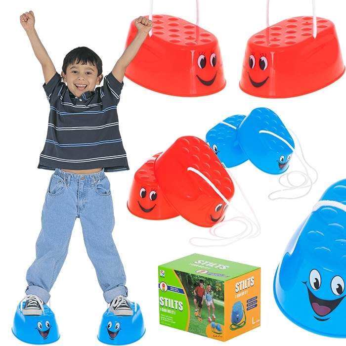 Bucket stilts for children - Balance and coordination training