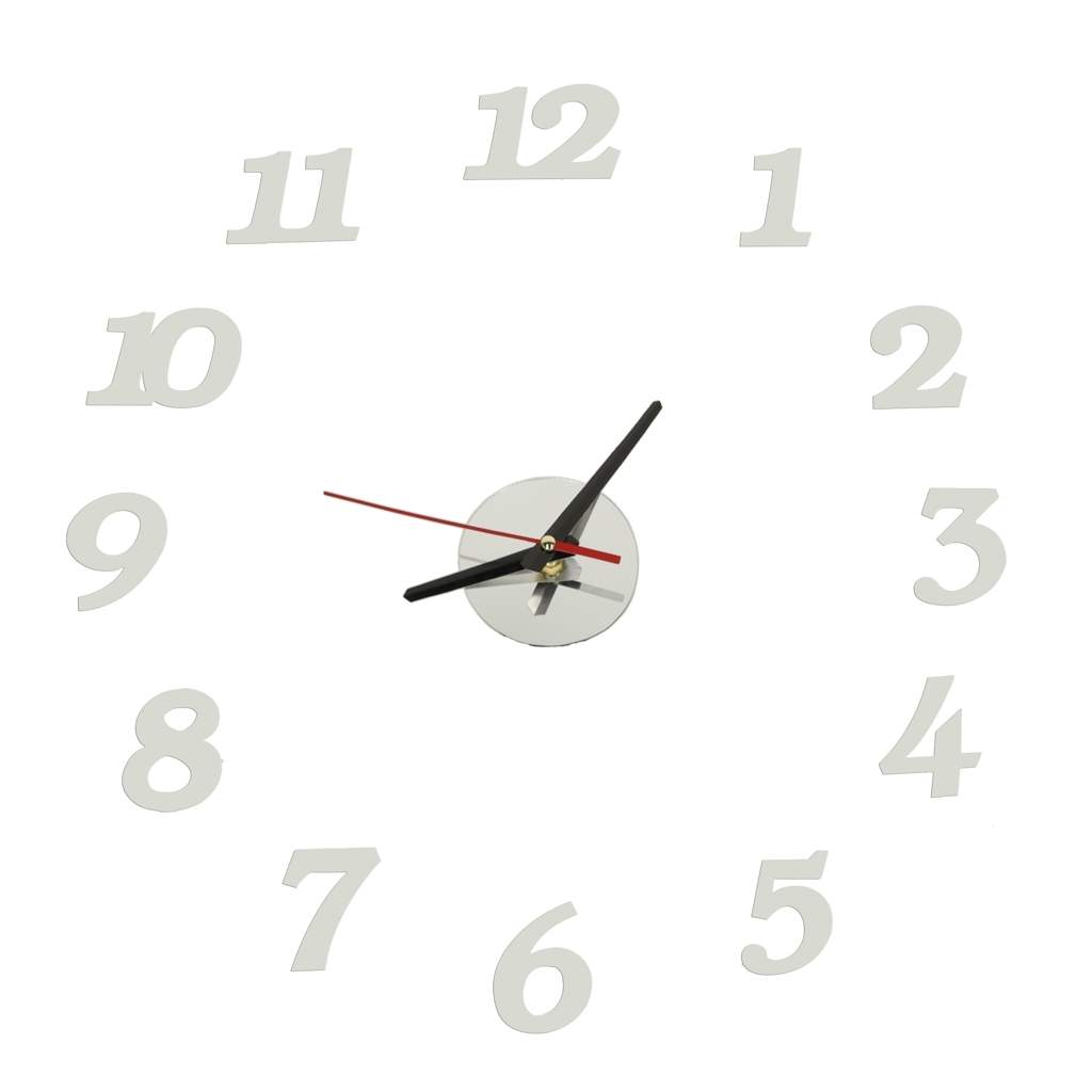 Self-adhesive DIY Wall Clock, Battery Powered 70-130 cm