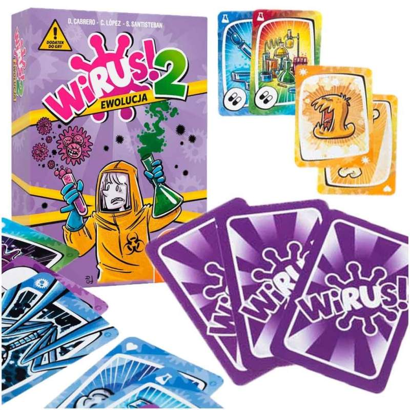 Virus 2 Evolution - Challenging Add-On Game with 35 Cards