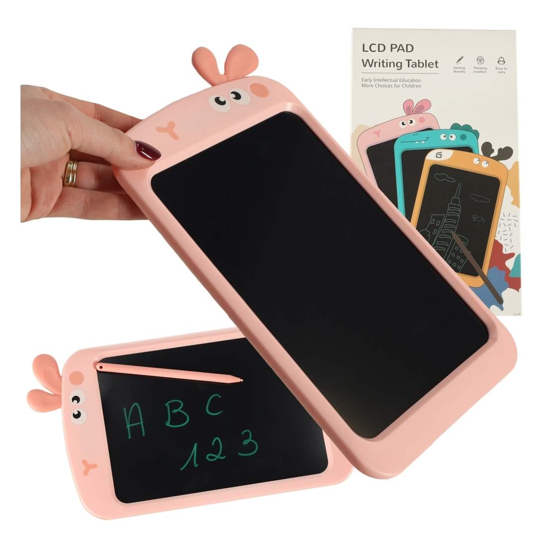 Rabbit graphics tablet for kids, portable and battery powered