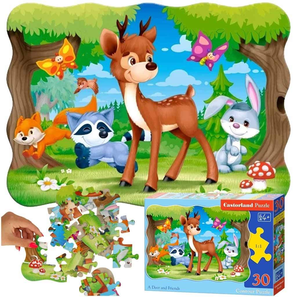 Forest Animals Puzzle for Kids, 30 Pieces, Age 4+