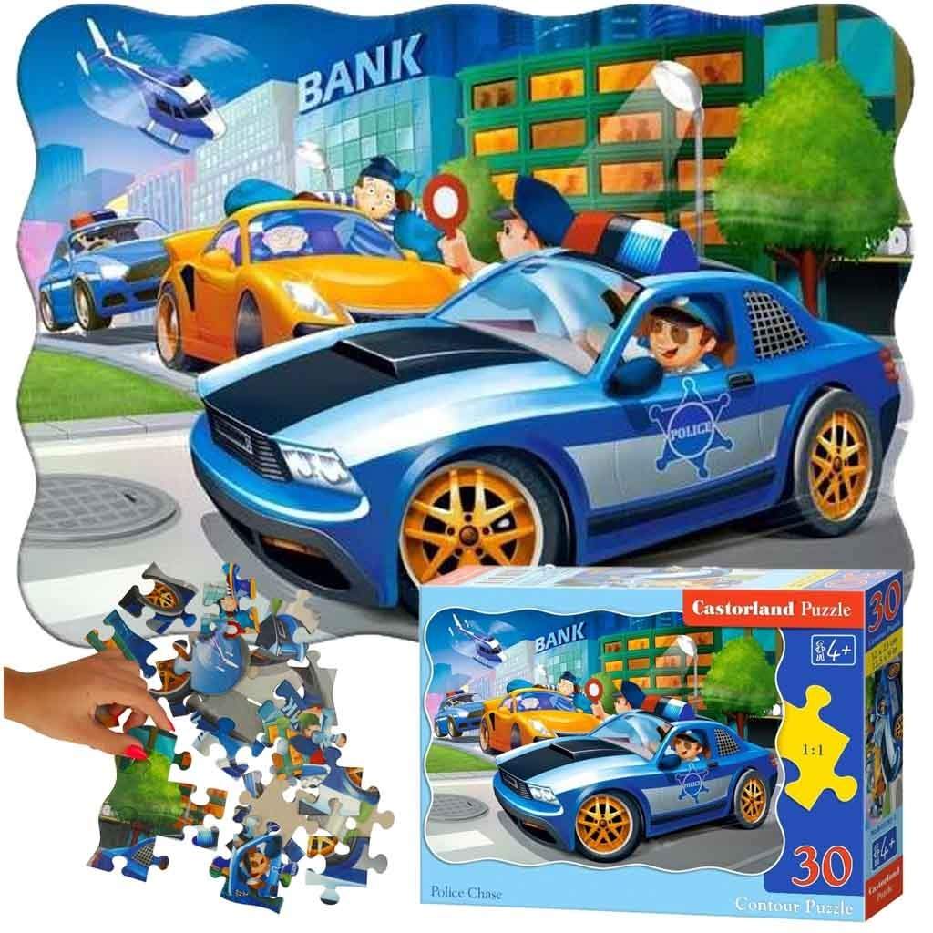 Police puzzle for children 4+, 30 pieces, 32x23 cm