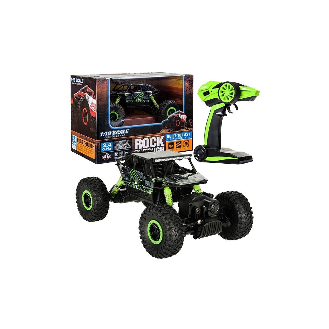 Remote-controlled Rock Crawler 1:18, all-terrain vehicle, 20 km/h